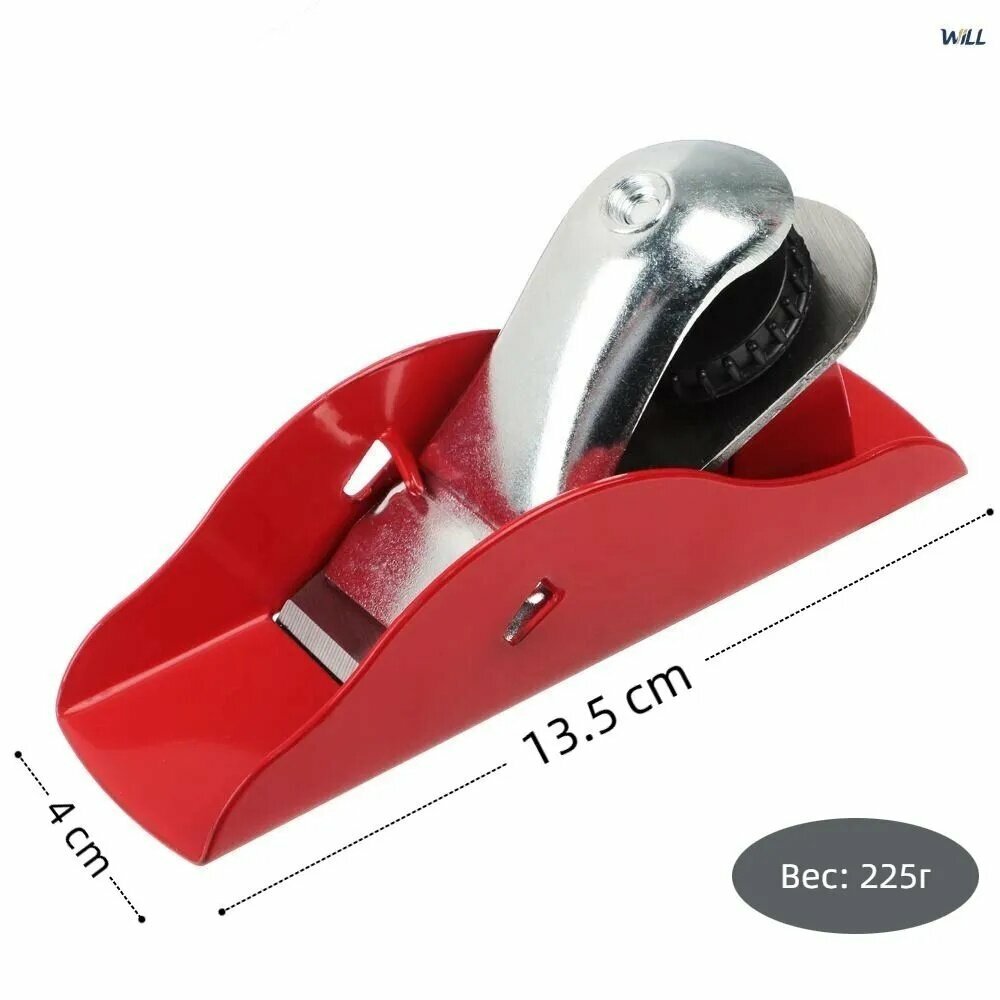 Рубанок, 135 х 40 мм ермак, металлический, малогабаритный, ручной, mini по дереву, мини