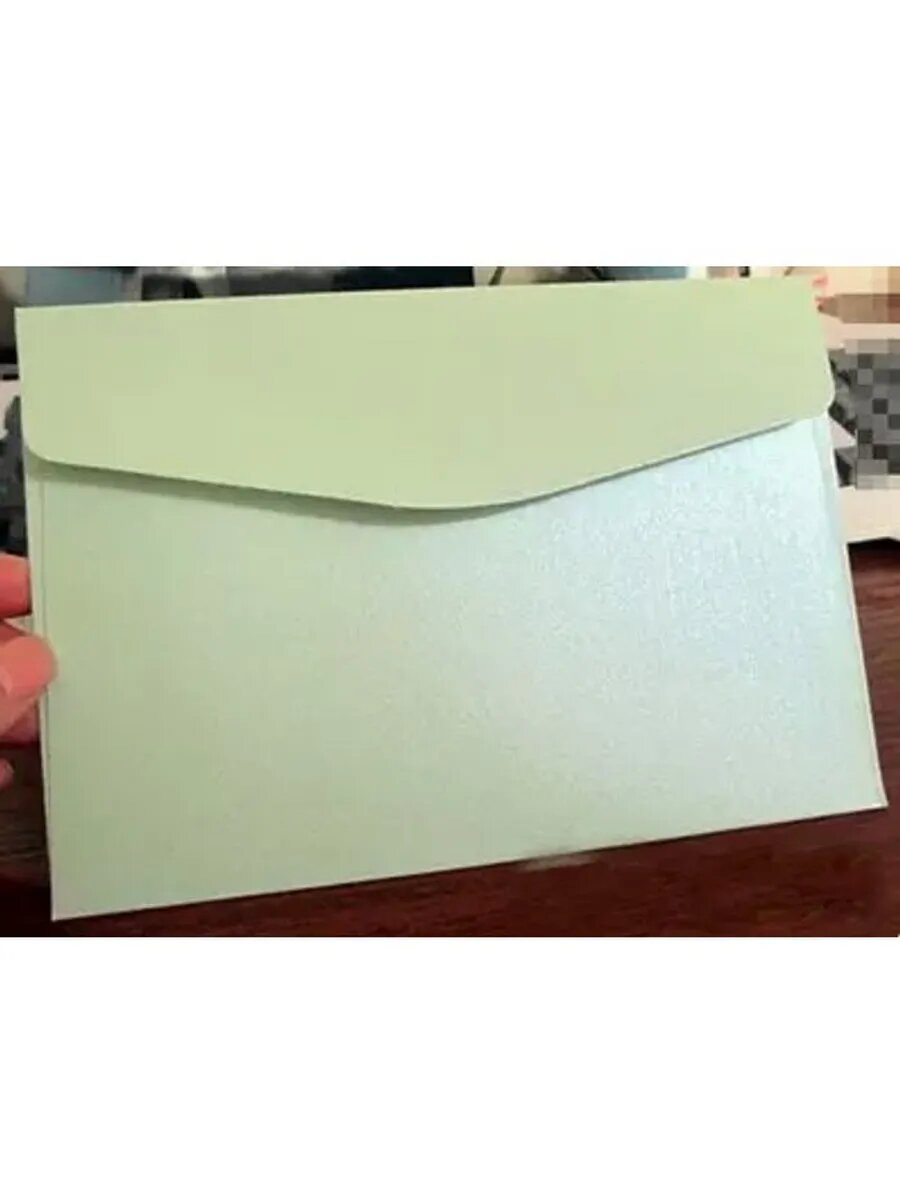 Конверт A5 (светло-зеленый перламутровый)