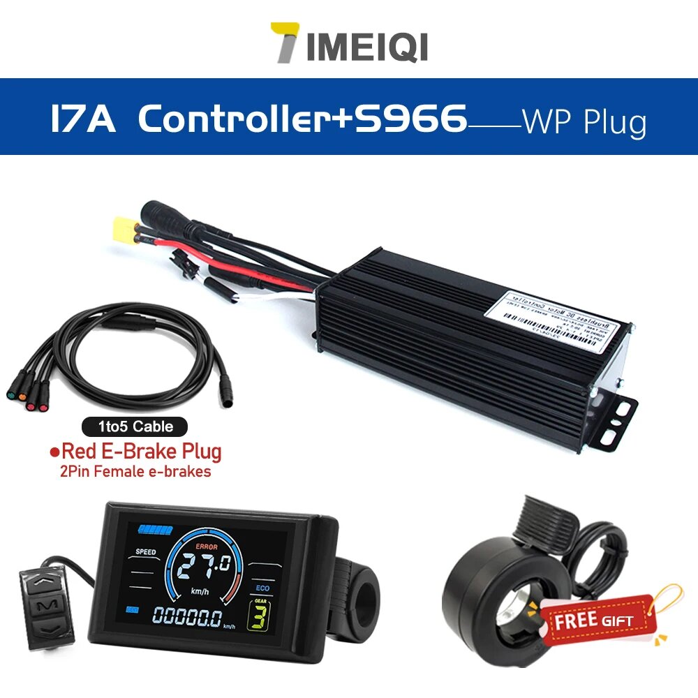 3-режимный синусоидальный водонепроницаемый контроллер Ebike 17A26A30A 24 В/36 В/48 В цветной S966 NFC-дисплей для деталей комплекта электрического велосипеда 250 Вт-1000 Вт