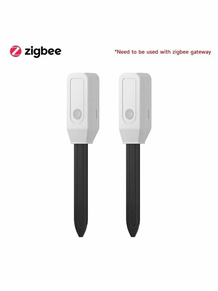 Датчик почвы, 2 шт, Tuya Zigbee,3-в-1: влажность/температура/влажность почвы, мониторингом в реальном времени, для цветочных горшков