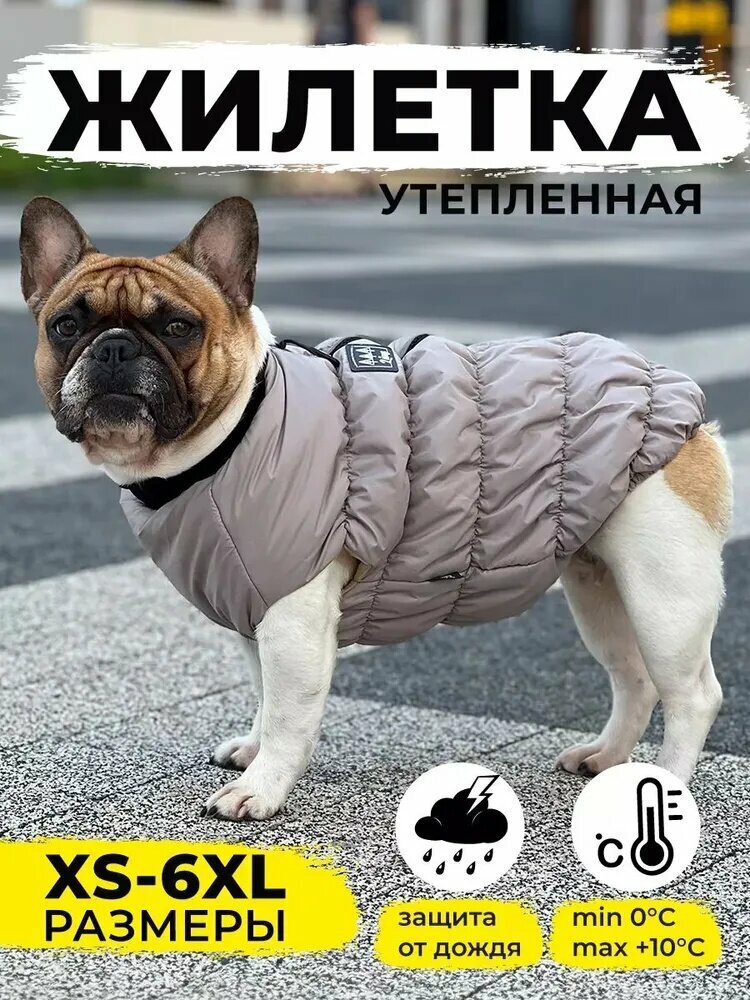 Жилетка для средних собак утепленная