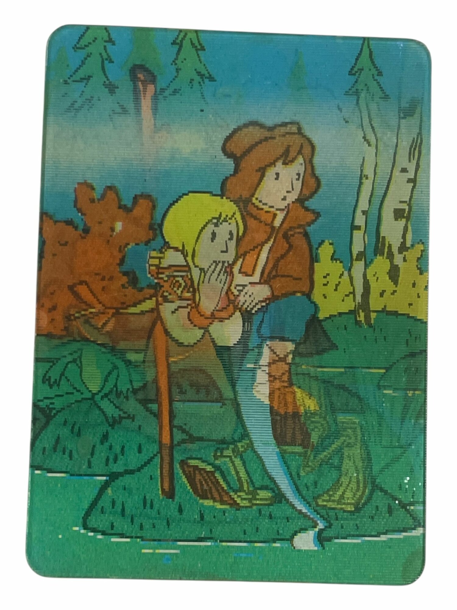 Советский винтажный переливающийся календарь, советская мультипликация, сделано в СССР