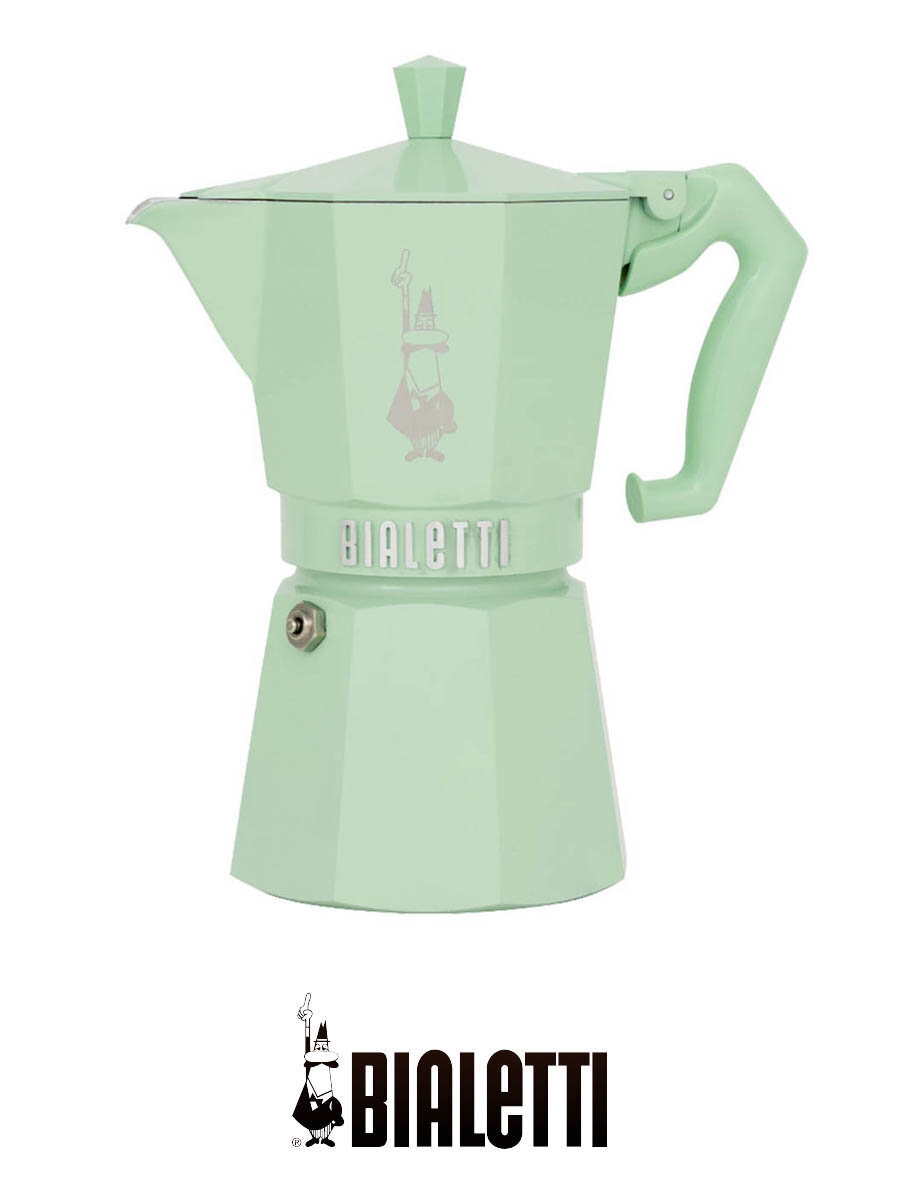 Кофеварка гейзерная Bialetti Exclusive на 6 порций, цвет зеленый