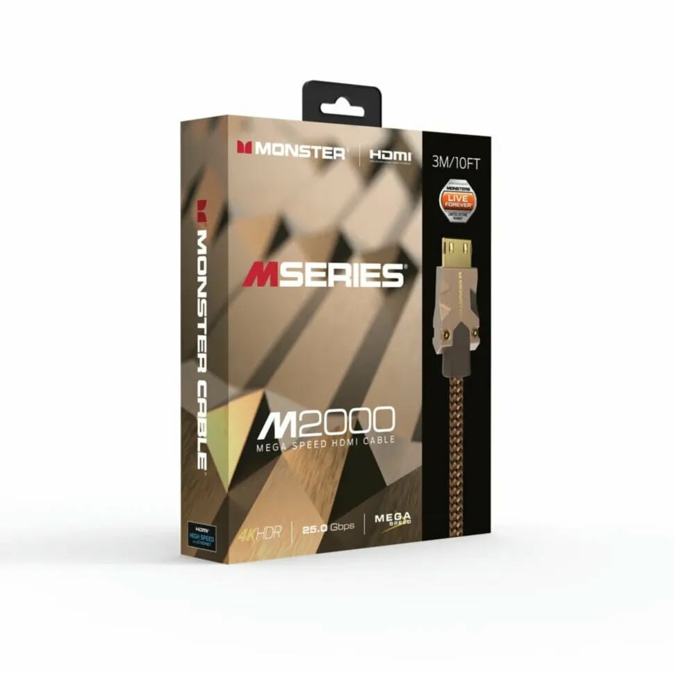 HDMI Кабель, Monster Cable Mseries M2000, 4K, UHD, 3m — фото 1