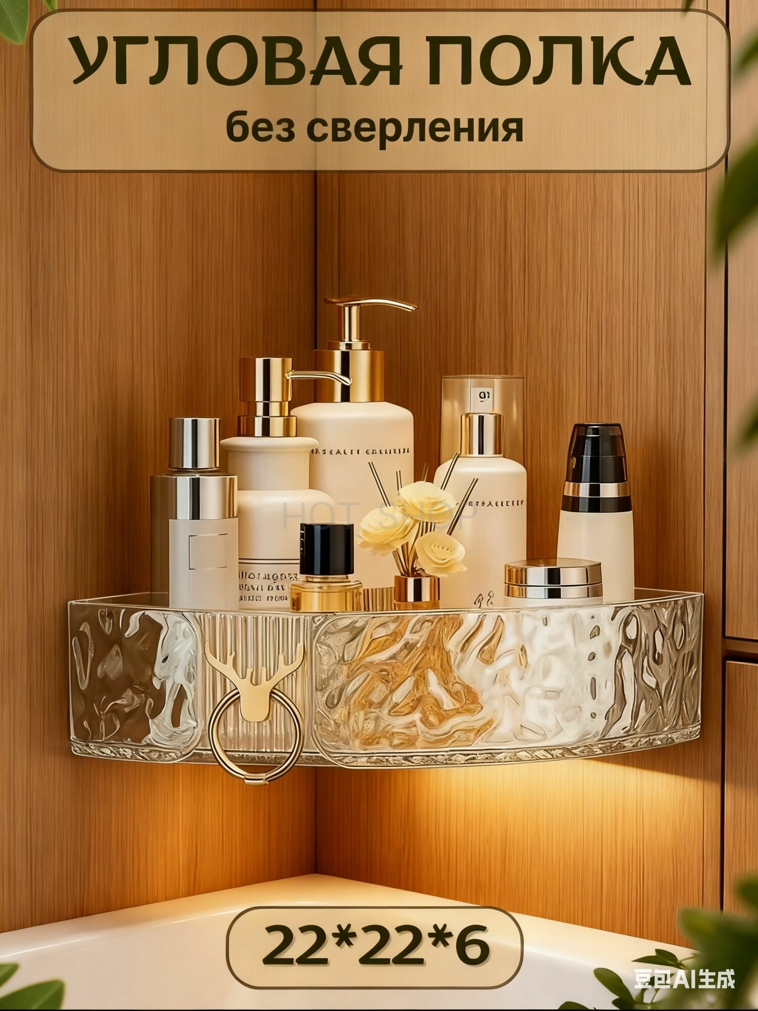 Стойка для диспенсера "ванная", 1 шт