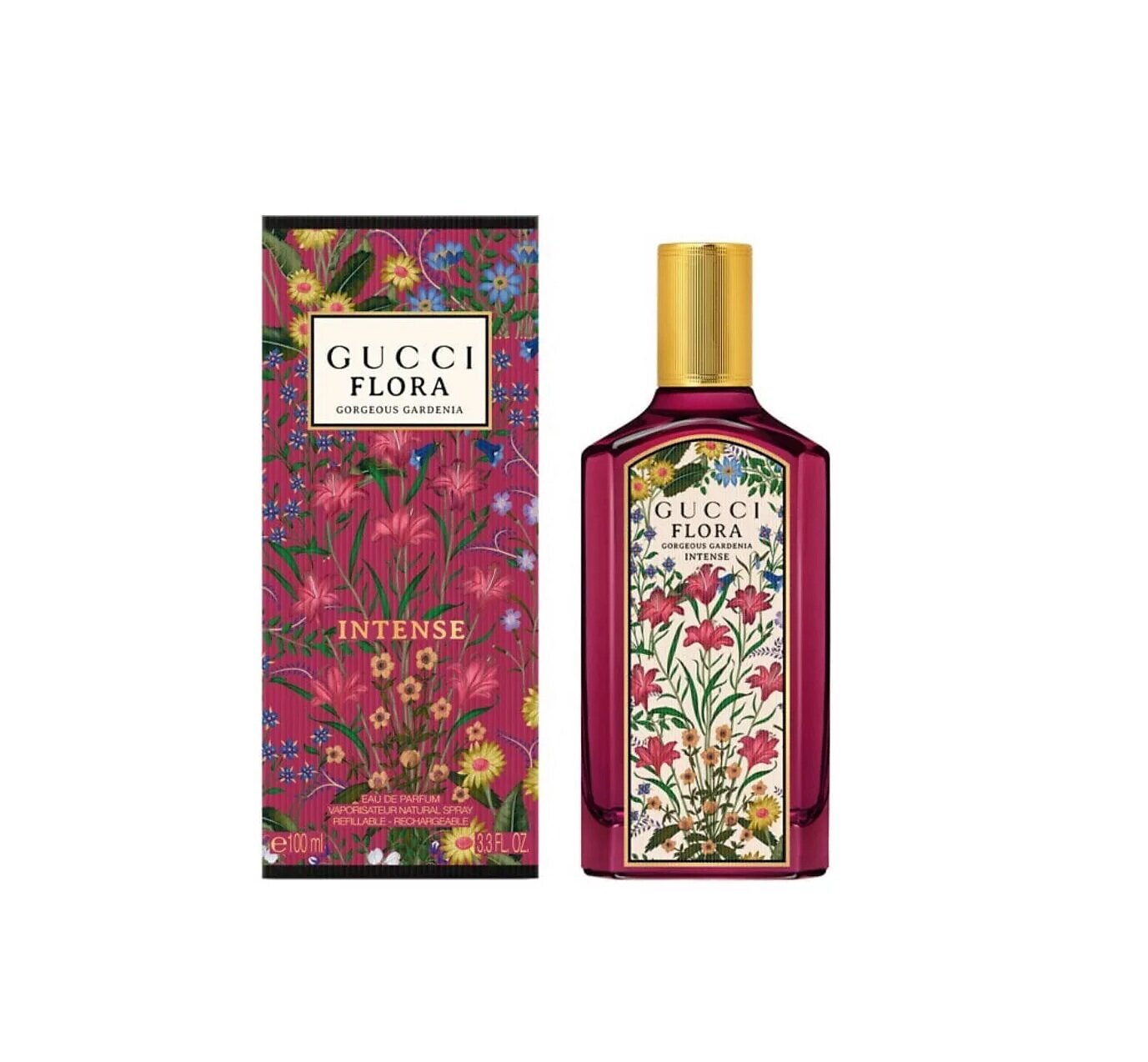 Gucci Flora Gorgeous Gardenia Intense 100 мл парфюмерная вода женская, цветочные, древесные, мускусные