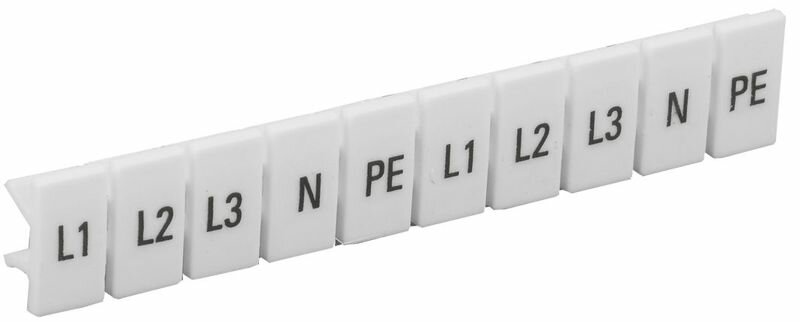 Маркеры для КПИ-4кв. мм с символами "L1; L2; L3; N; PE" IEK YZN11M-004-K00-A
