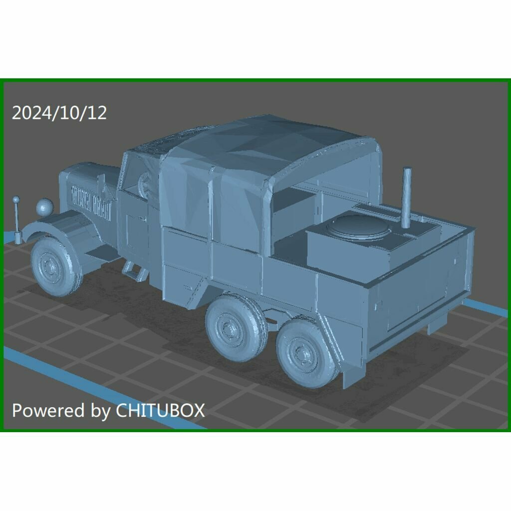 Field Kitchen Truck. Полевая кухня. Масштабная модель 1:72.