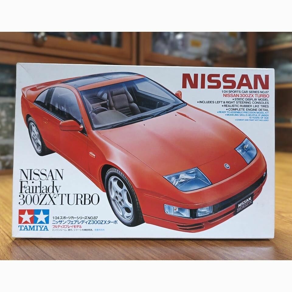 Сборная модель Tamiya 24087 Nissan Fairlady 300ZX Turbo (Z32), 1/24, с детальным двигателем пластиковая модель 1/24 масштабная сборка с двигателем