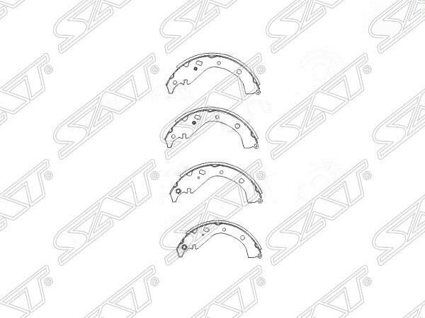 Колодки тормозные барабанные SAT ST-04495-52030 Toyota Allion T240 01-07 / Premio 01-07