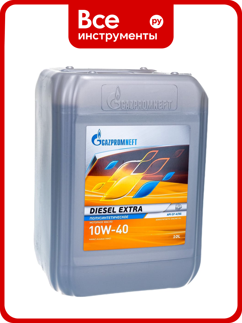 Масло Diesel Extra 10W-40 Gazpromneft полусинтетическое для дизельных грузовых двигателей, зимний