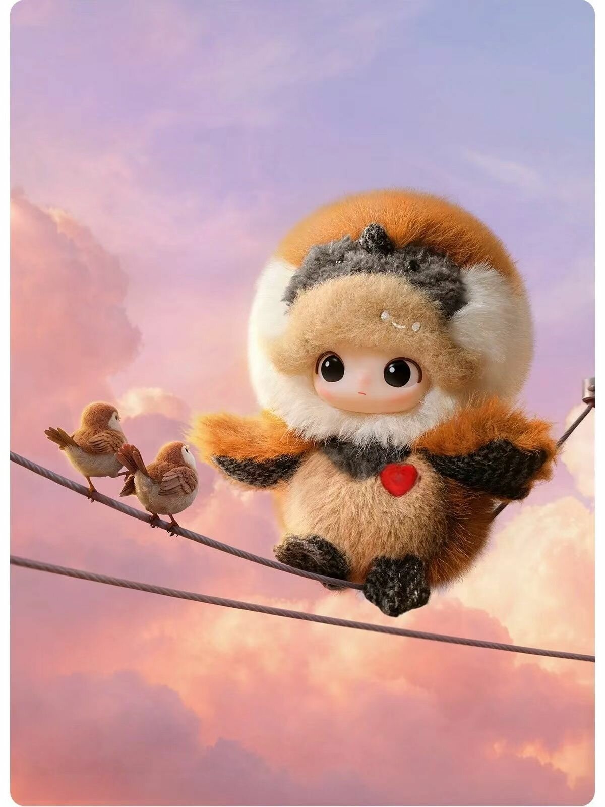 Коллекционная фигурка Слепая коробка POP MART Dear Birds Series-Plush Pendant Blind Box