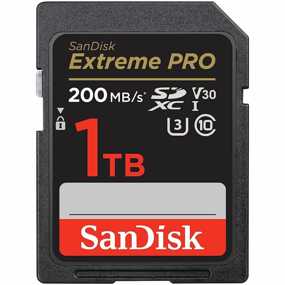 Карта памяти SecureDigital 1Tb SanDisk Extreme Pro SDXC Class 10 V30 U3 (SDSDXXD-1T00-GN4IN)