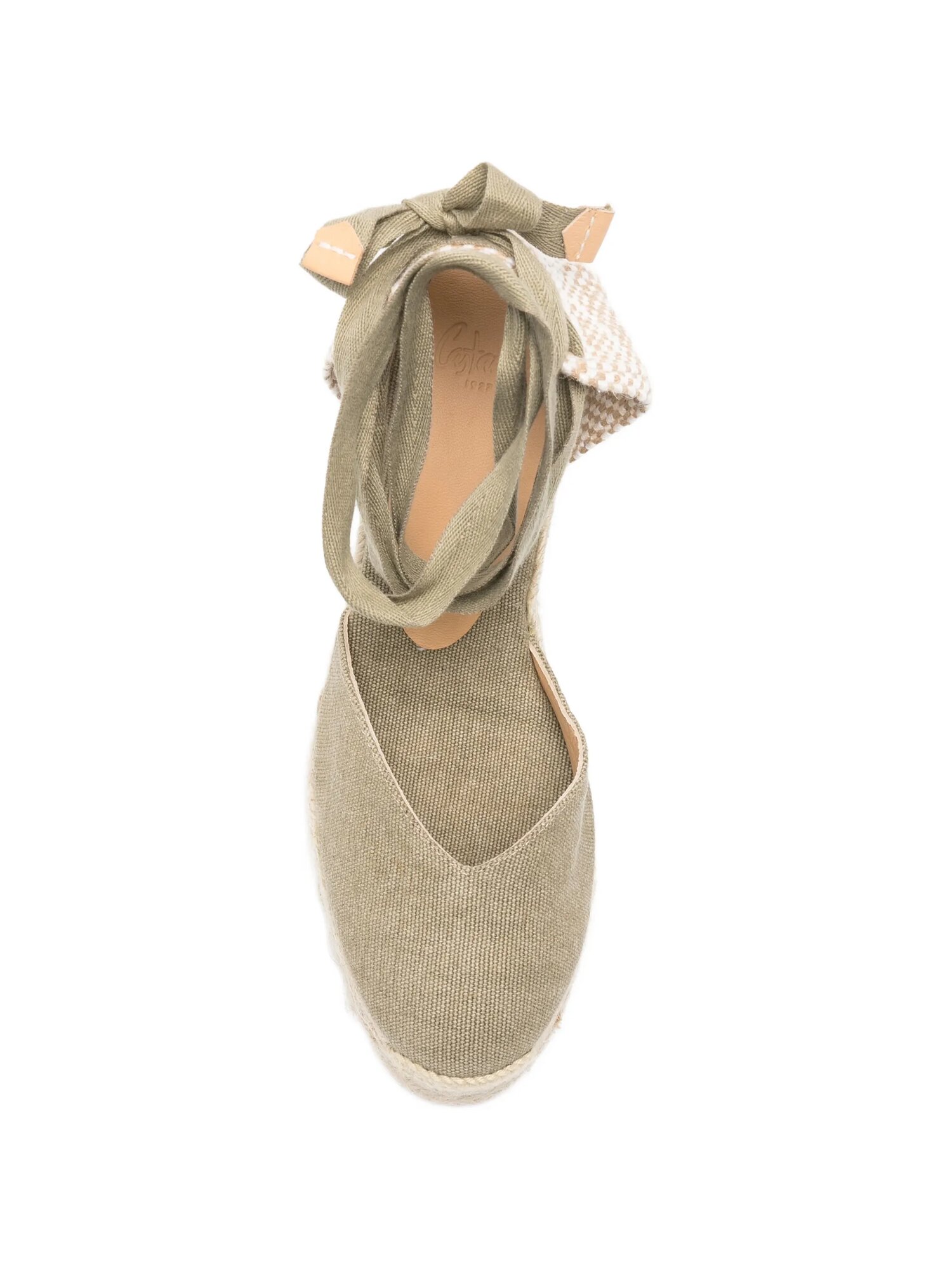 Эспадрильи Castaner Tie-fastening wedge espadrilles, размер 36, зеленый, — фото 1