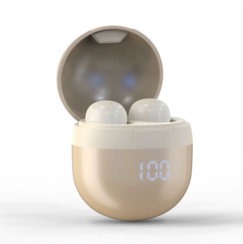 Наушники беспроводные с микрофоном, Наушники для сна не болят， USB Type-C, золотой