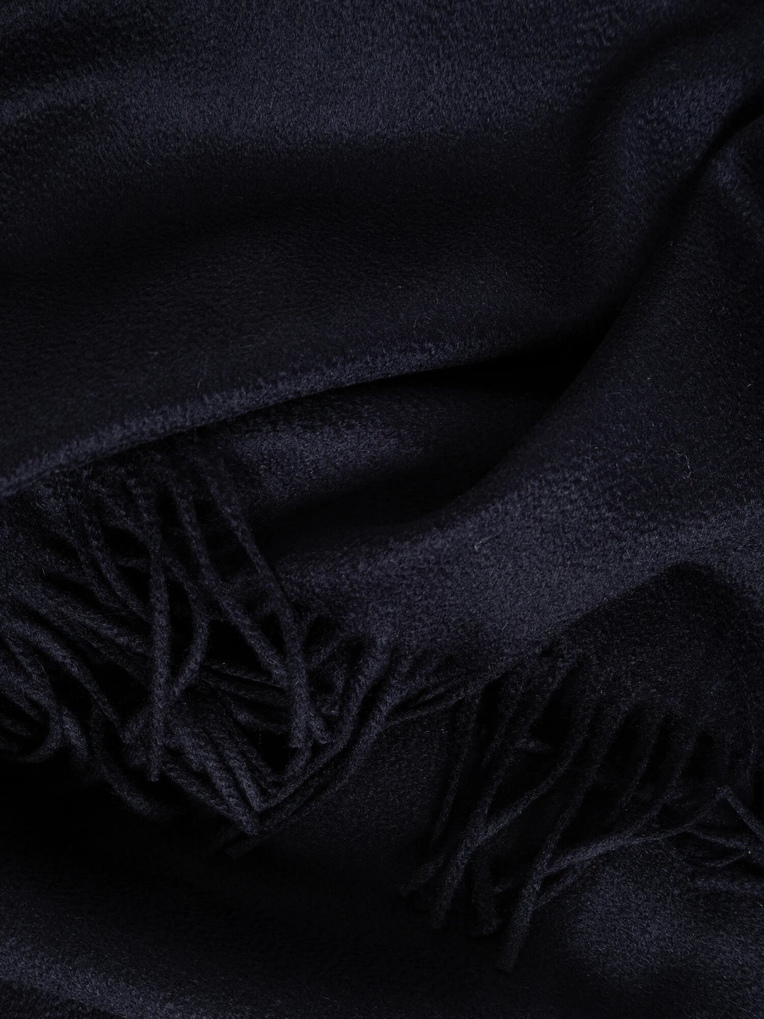 Шарф Max Mara Fringed cashmere scarf для девочек, blue — фото 1