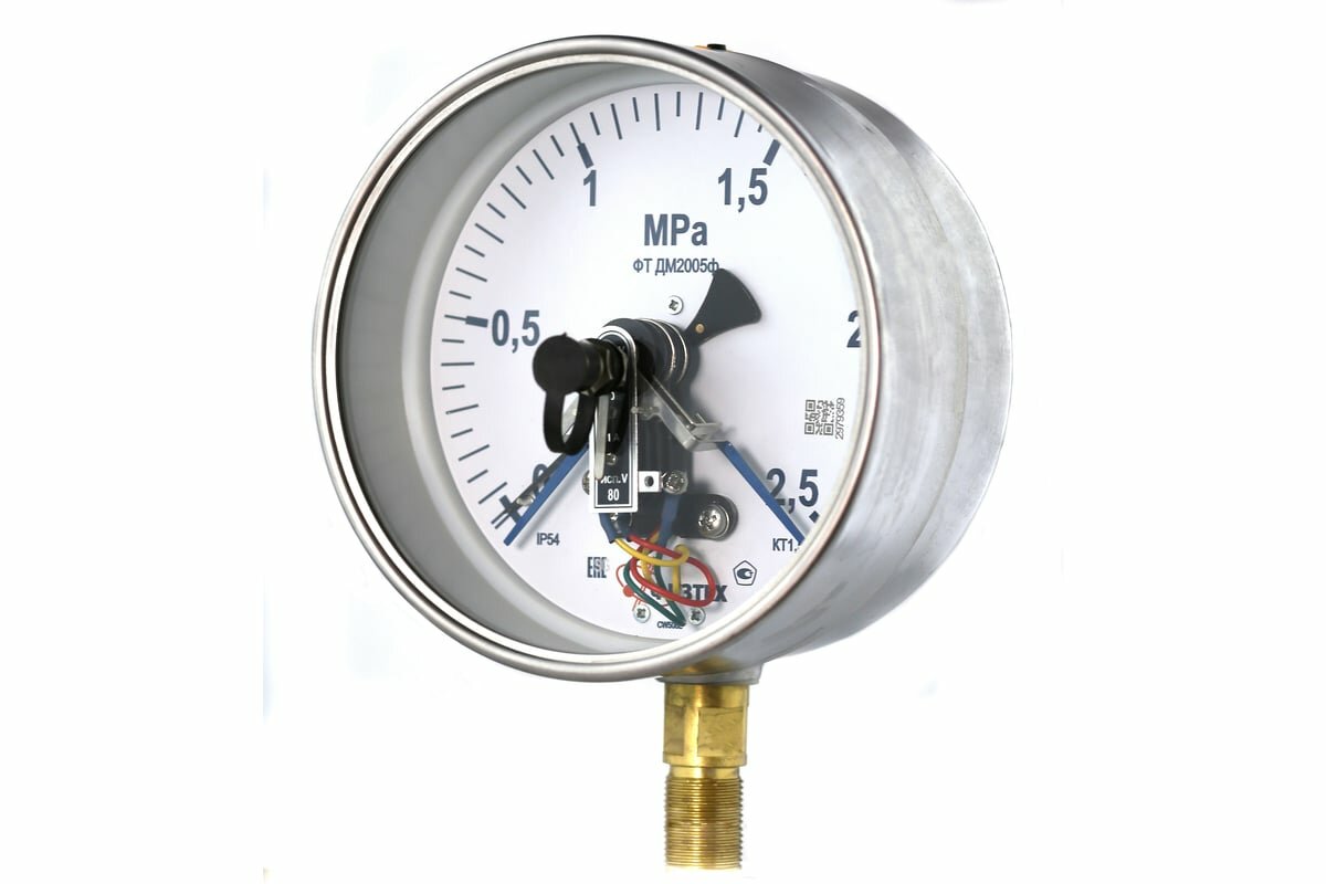 Манометр Физтех ДМ2005ф 0-2.5 МПа M20x1.5, 4687205622570
