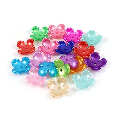 Акриловые бусины "цветок" 17 мм (250гр.) №0013