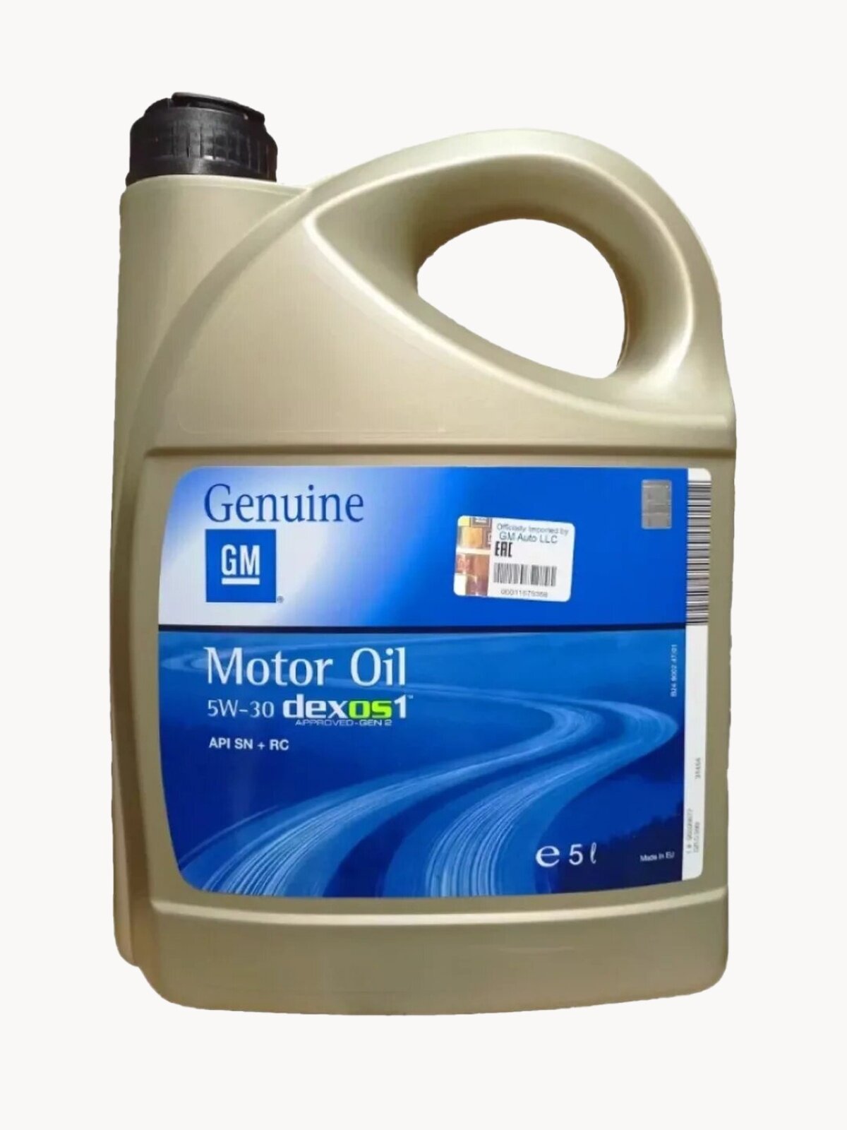 Моторное масло 95599877 General Motors "Dexos 1 5W-30", для бензиновых и дизельных двигателей, 5 л.