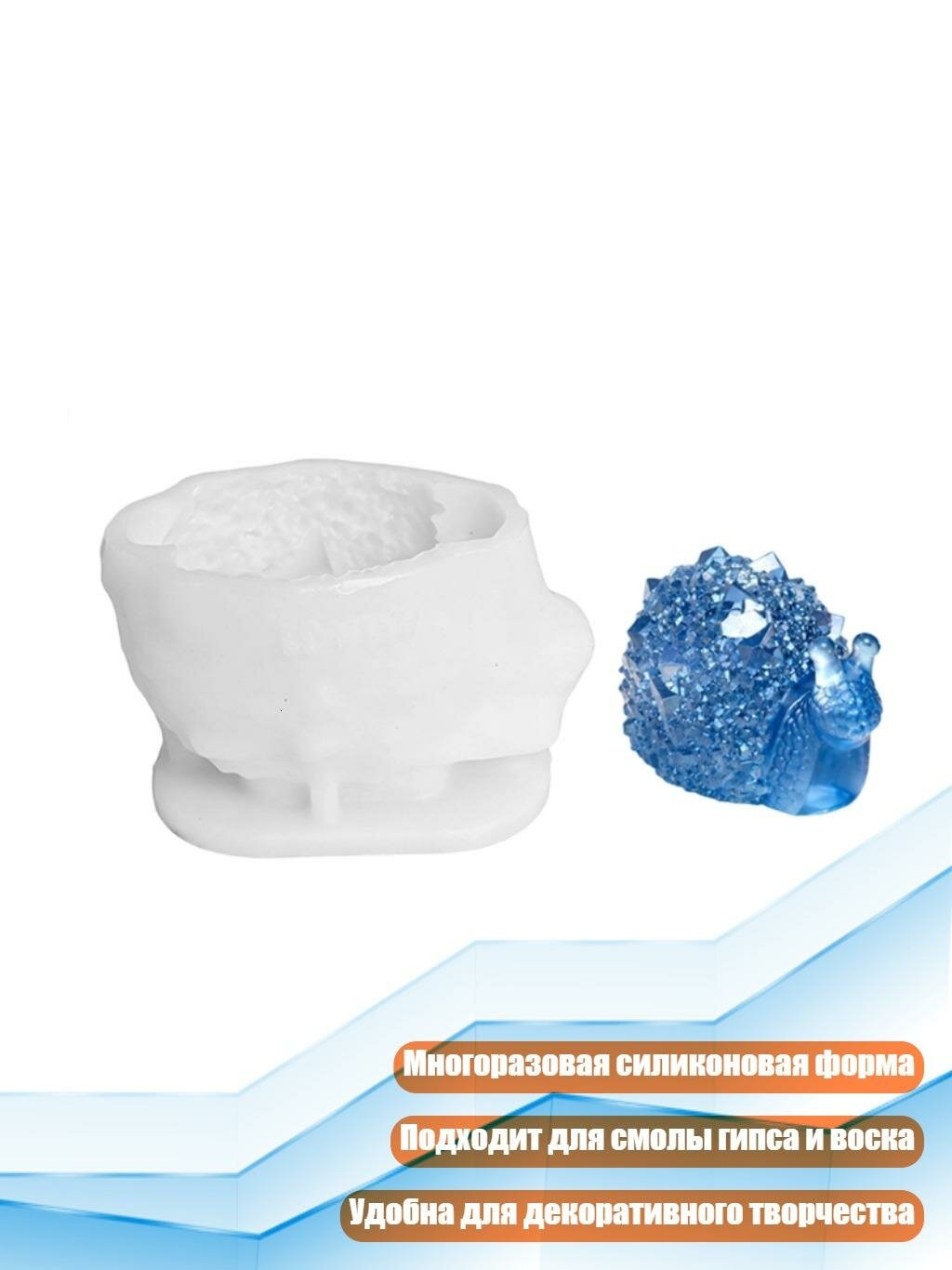Форма для литья из силикона, улитки