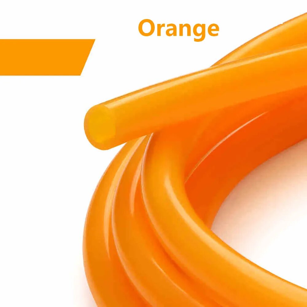 Цветной силиконовый шланг 1 метр для питьевой воды 2-14 мм ID 3XOD 5mm, Orange
