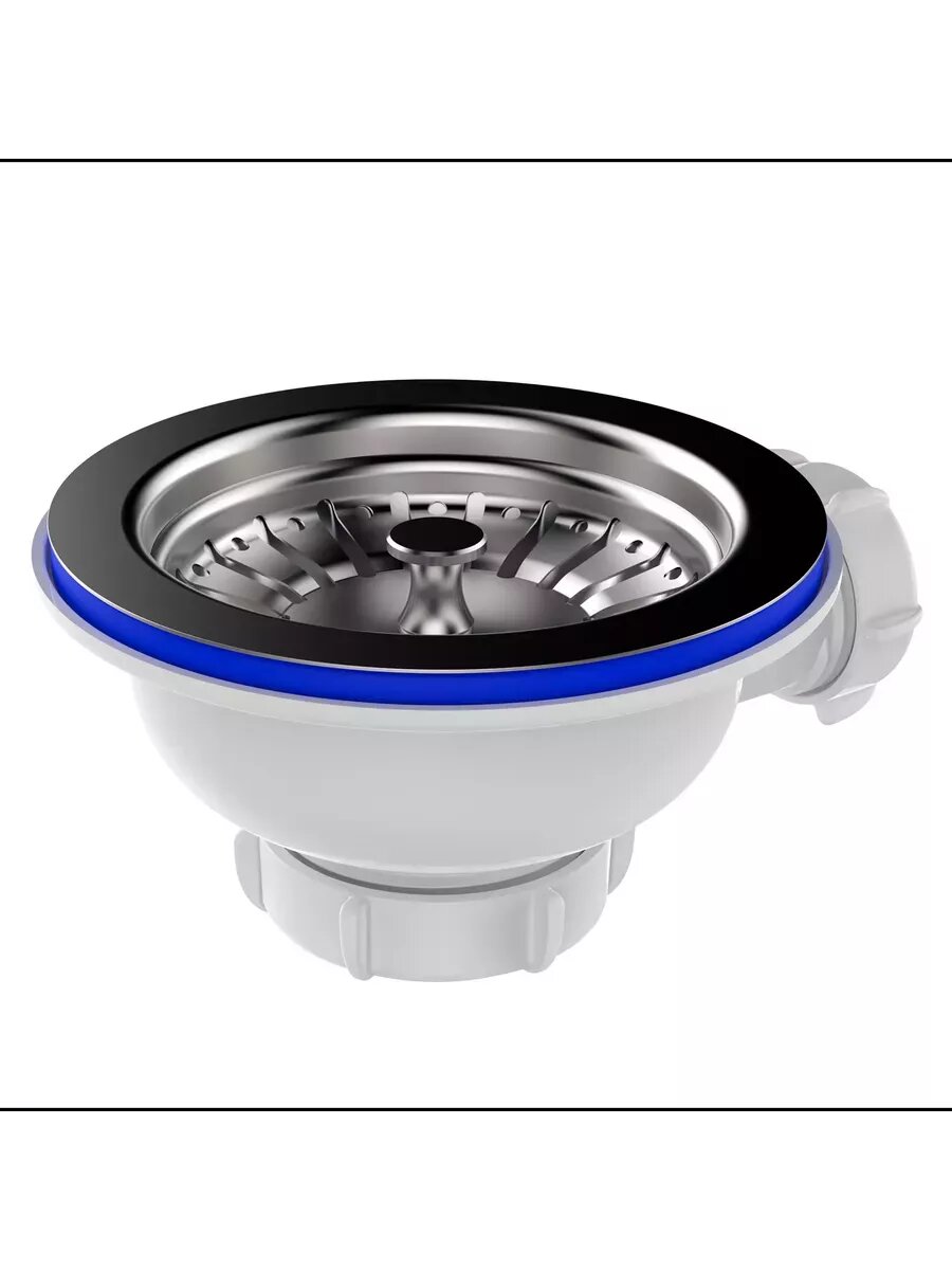 Выпуск для кухонной мойки 90 мм