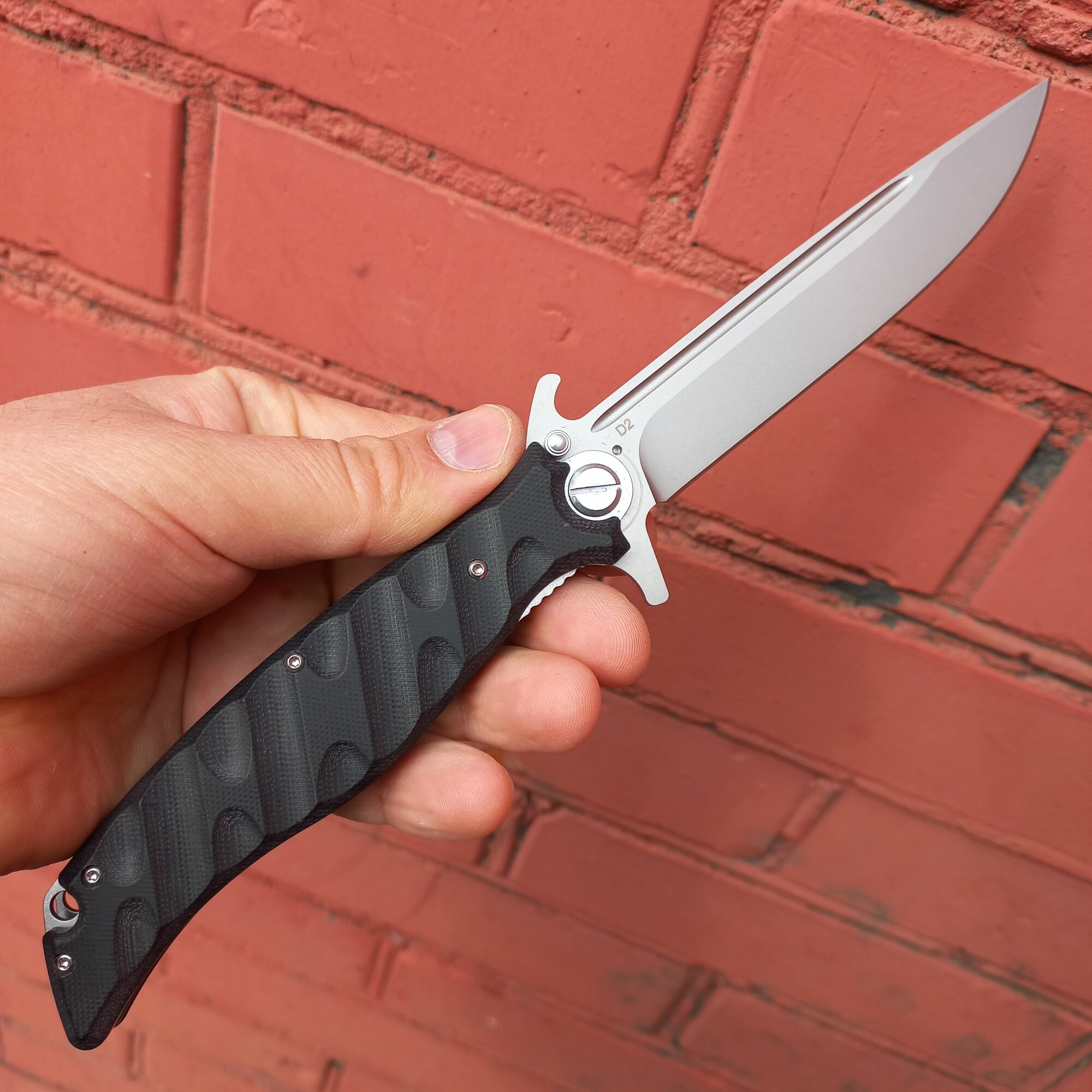 Тайвань Нож складной туристический Финка на подшипник