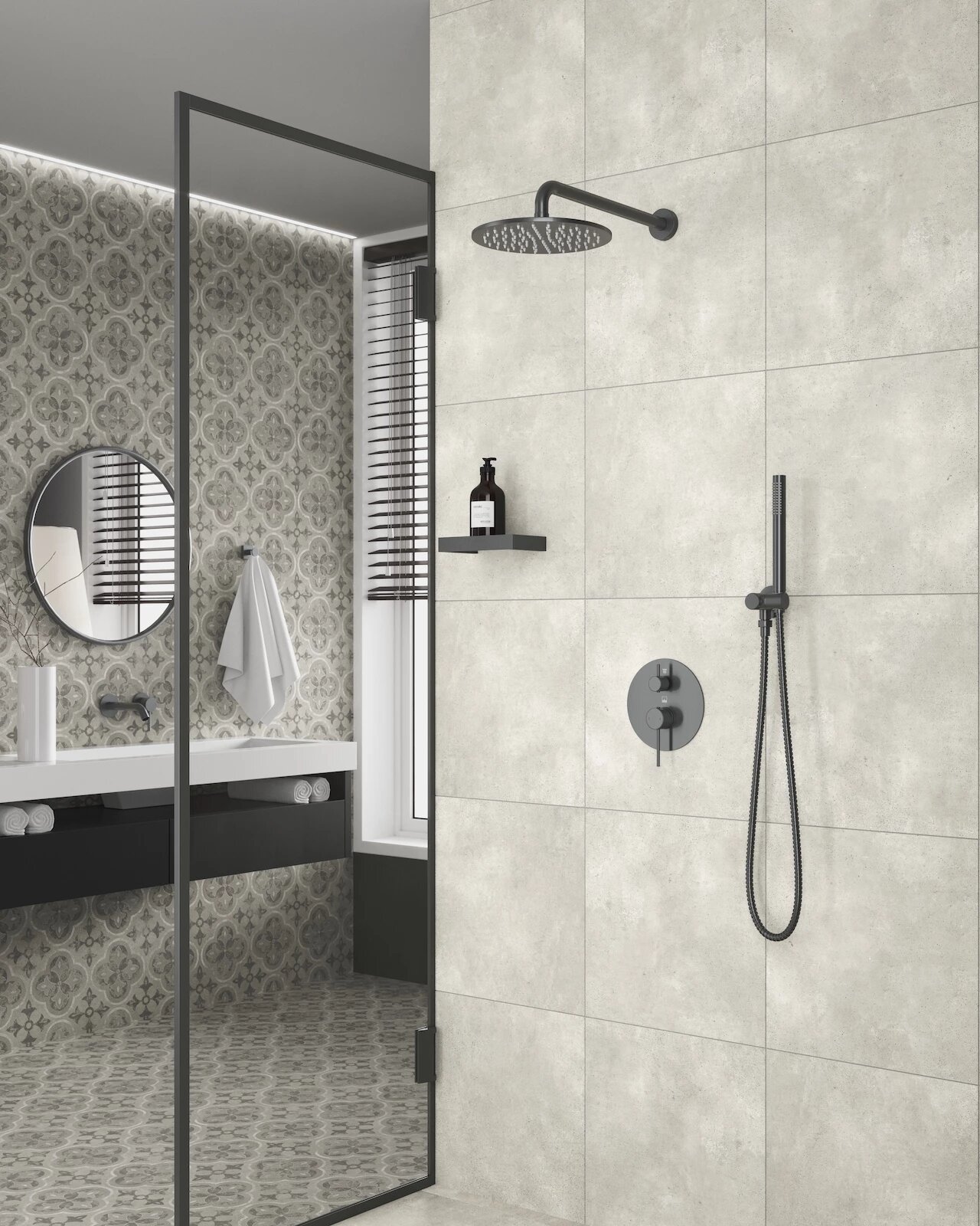 Душевая система Timo Saona SX-2369/18SM скрытого монтажа, черное золото