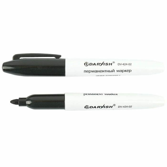 DARVISH Перманентный черный маркер 3 мм
