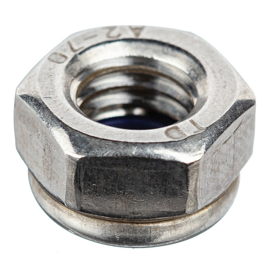 Гайка самоконтрящаяся нержавеющая сталь M8 DIN 985 (12 шт.)