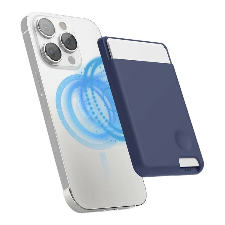 Elago магнитный бумажник (картхолдер) для iPhone, MagSafe Silicone Jean Indigo