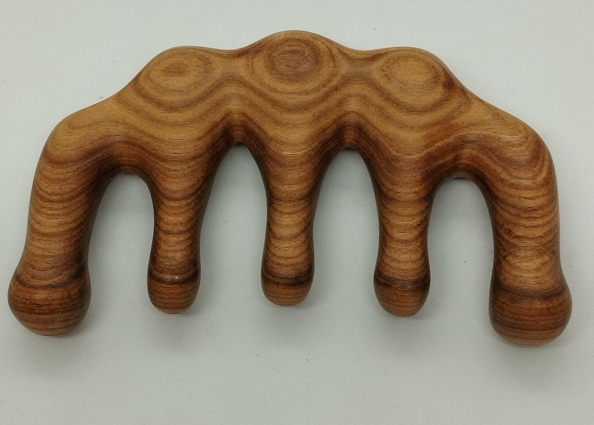 Массажная сандаловая расческа для влажных волос "Волнистая", 10*5,5 см.