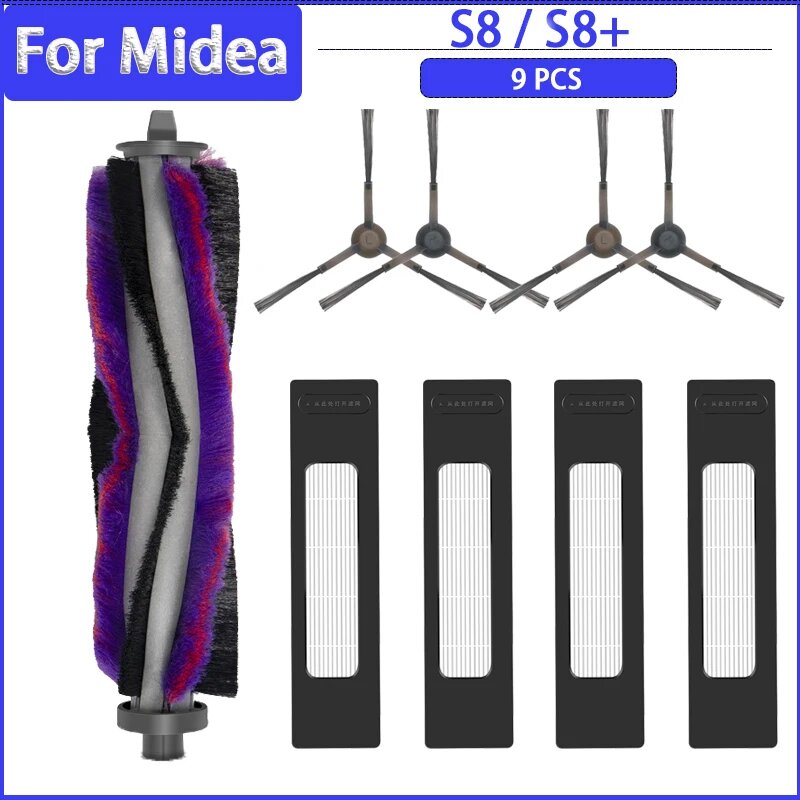 Щетка и фильтры для Midea S8/S8+ (фиолетовый, 011)