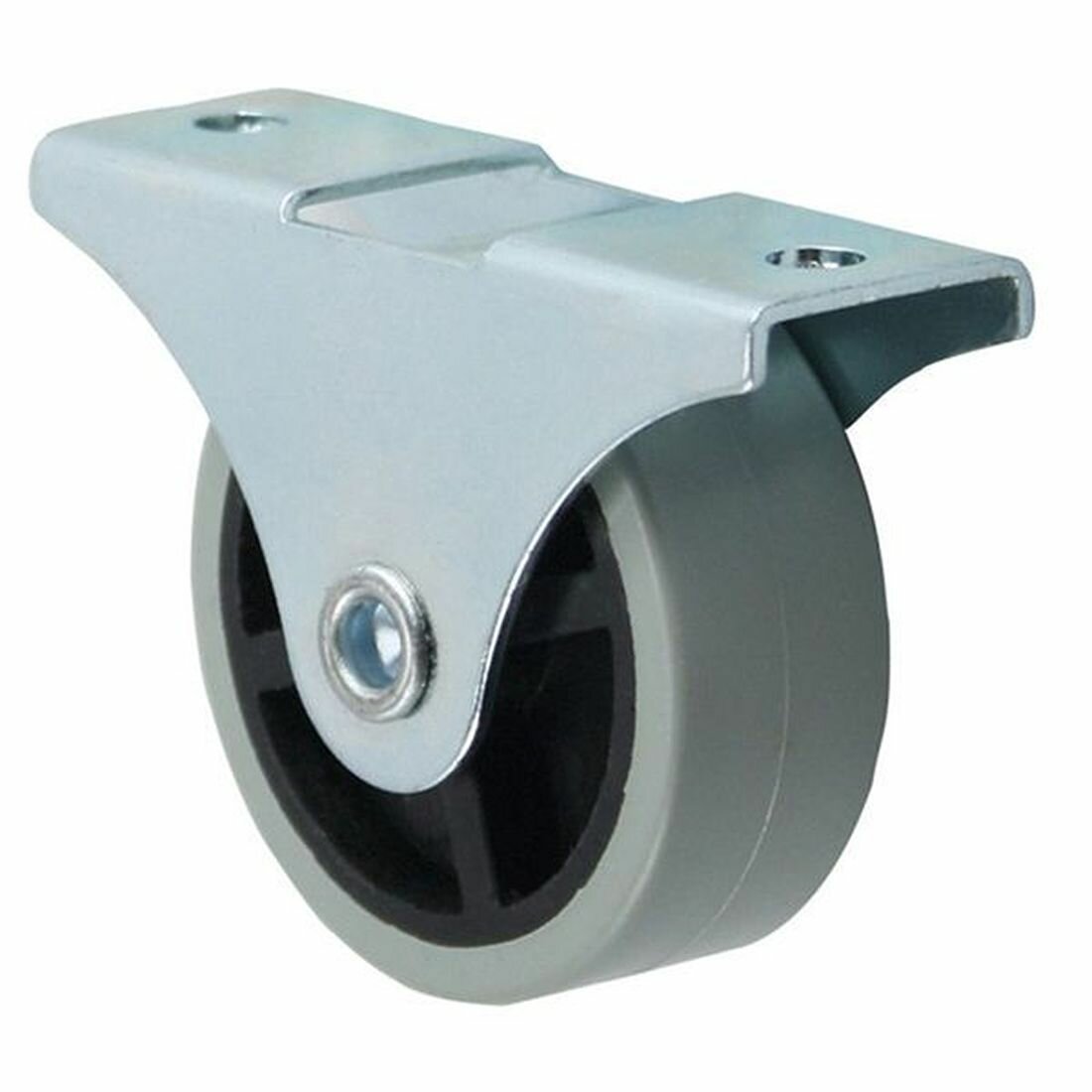 Ролик прямоходящий h=43 (d-40) с резиновым ободом