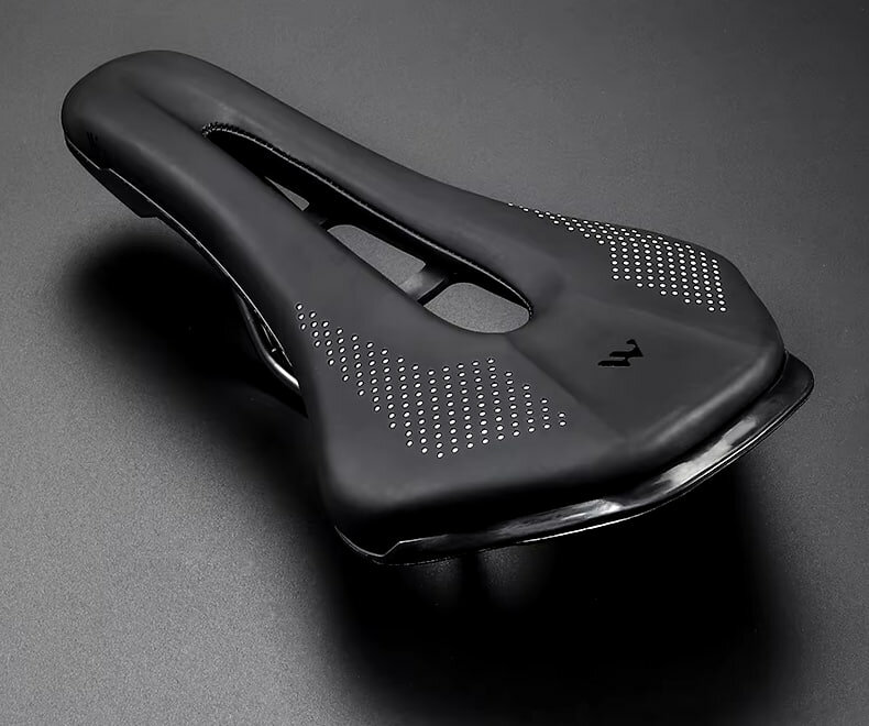 Седло West Biking, универсальное, с отверстием, черное, длина 25 см