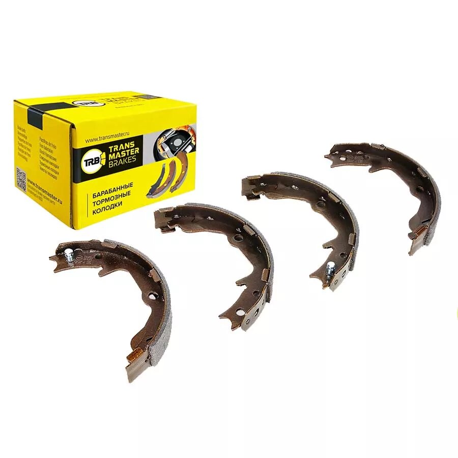 Колодка тормозная стояночного тормоза Mitsubishi Lancer X (07-) 168x30 4шт. (TRANSMASTER)