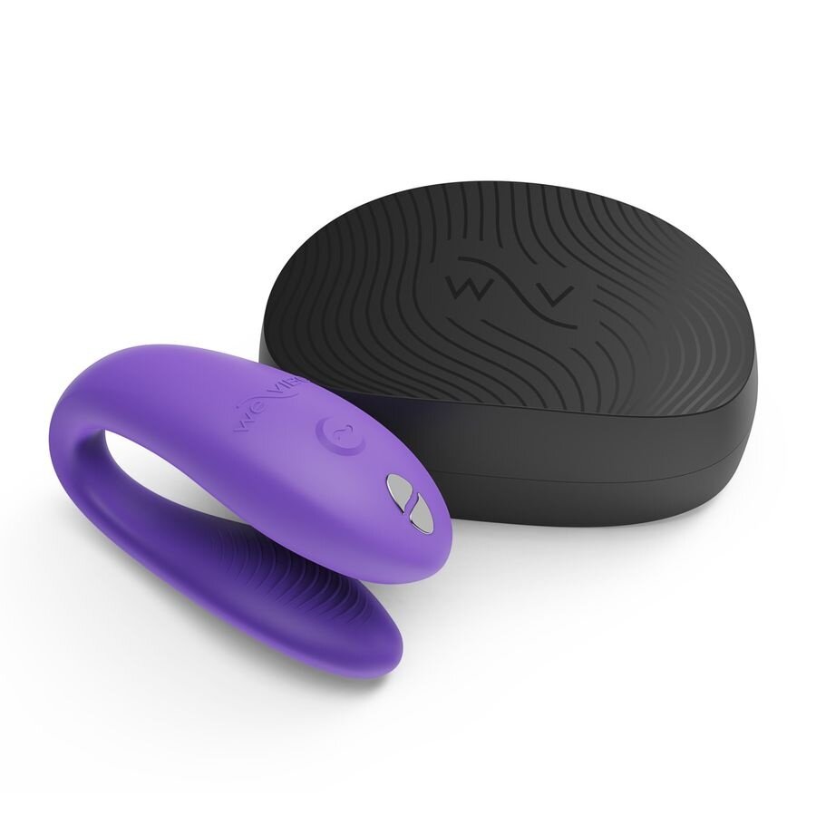 Вибромассажер для пар We-Vibe Sync Go с дорожным футляром, фиолетовый