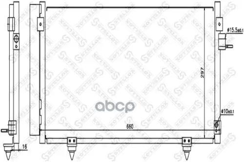 Радиатор кондиционера SUBARU Impreza/Forester 2,0i 08> Stellox арт. 10-45718-SX