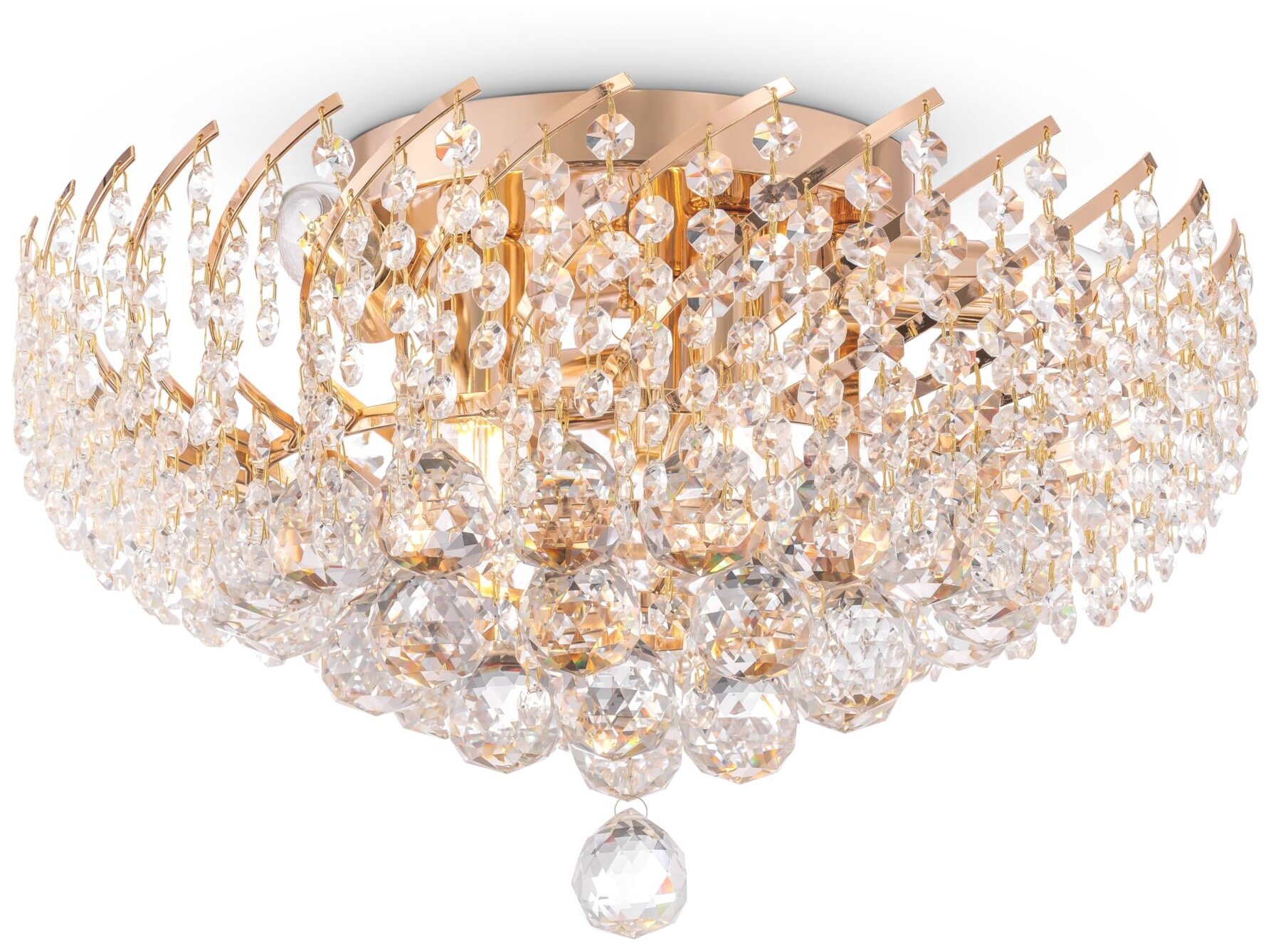 Люстра Maytoni "Karolina" DIA120-06-G, хрусталь, металл, 6 ламп, мощность 240 Вт