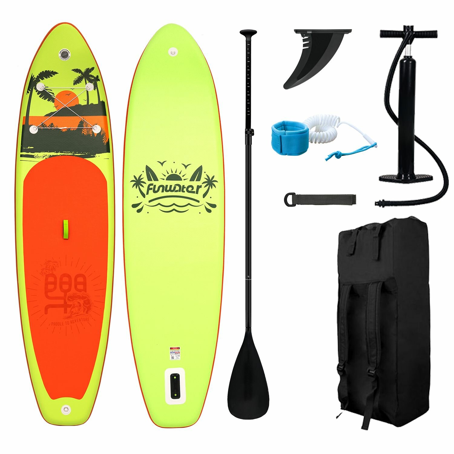 Сапборд FunWater Palm Yellow 11
