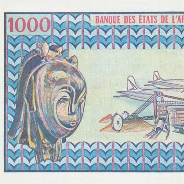 1000 франков 1978 года республика Чад, сувенирная копия, банкноты и купюры редкие коллекционные
