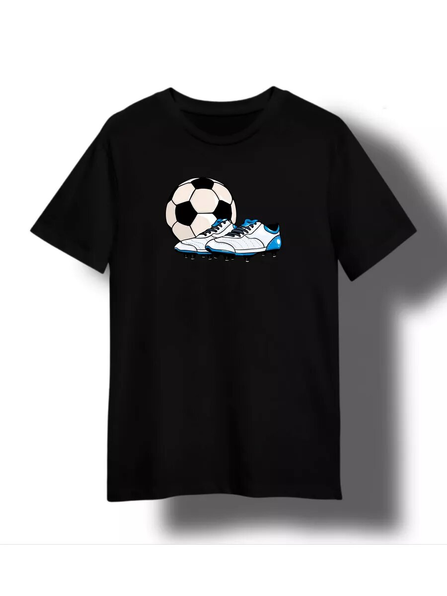 Футболка футбольные бутсы и мяч