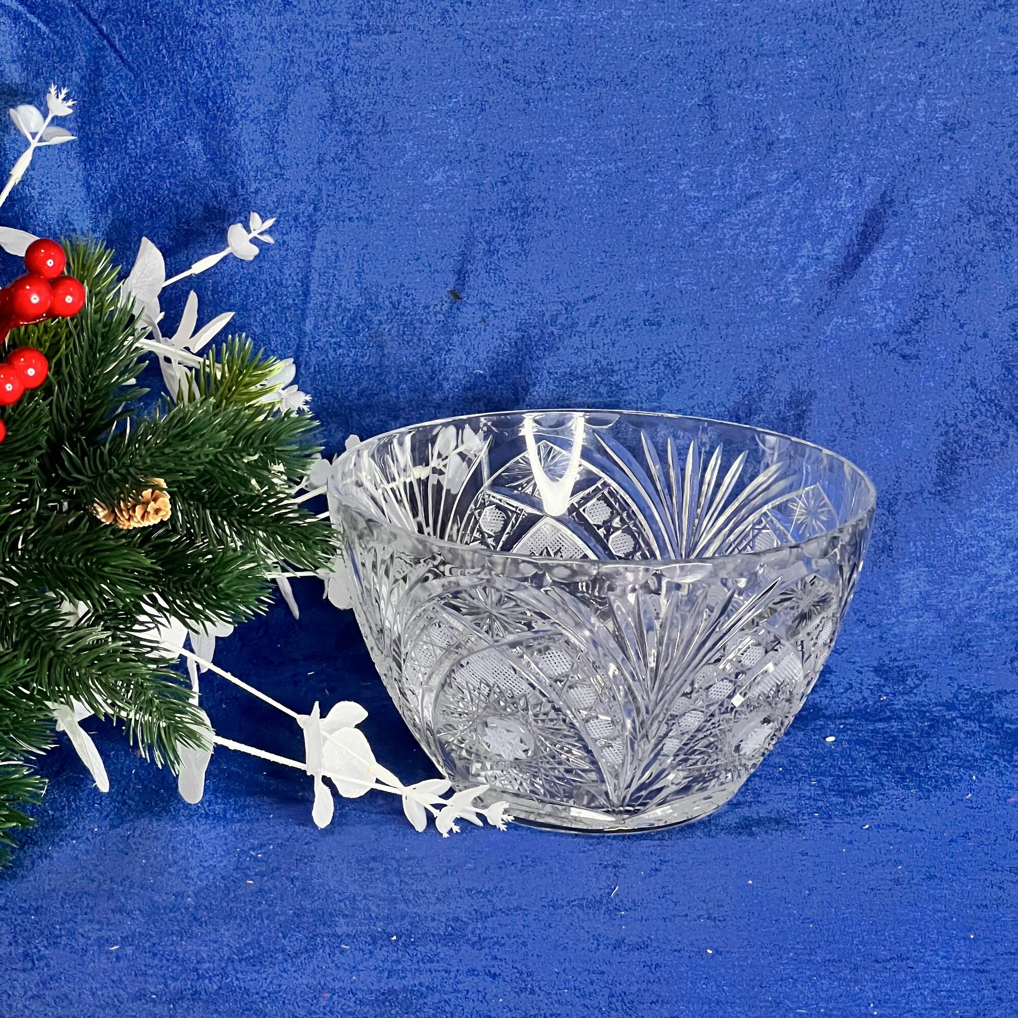 Салатник "Звезда" Круглый Хрустальное Стекло