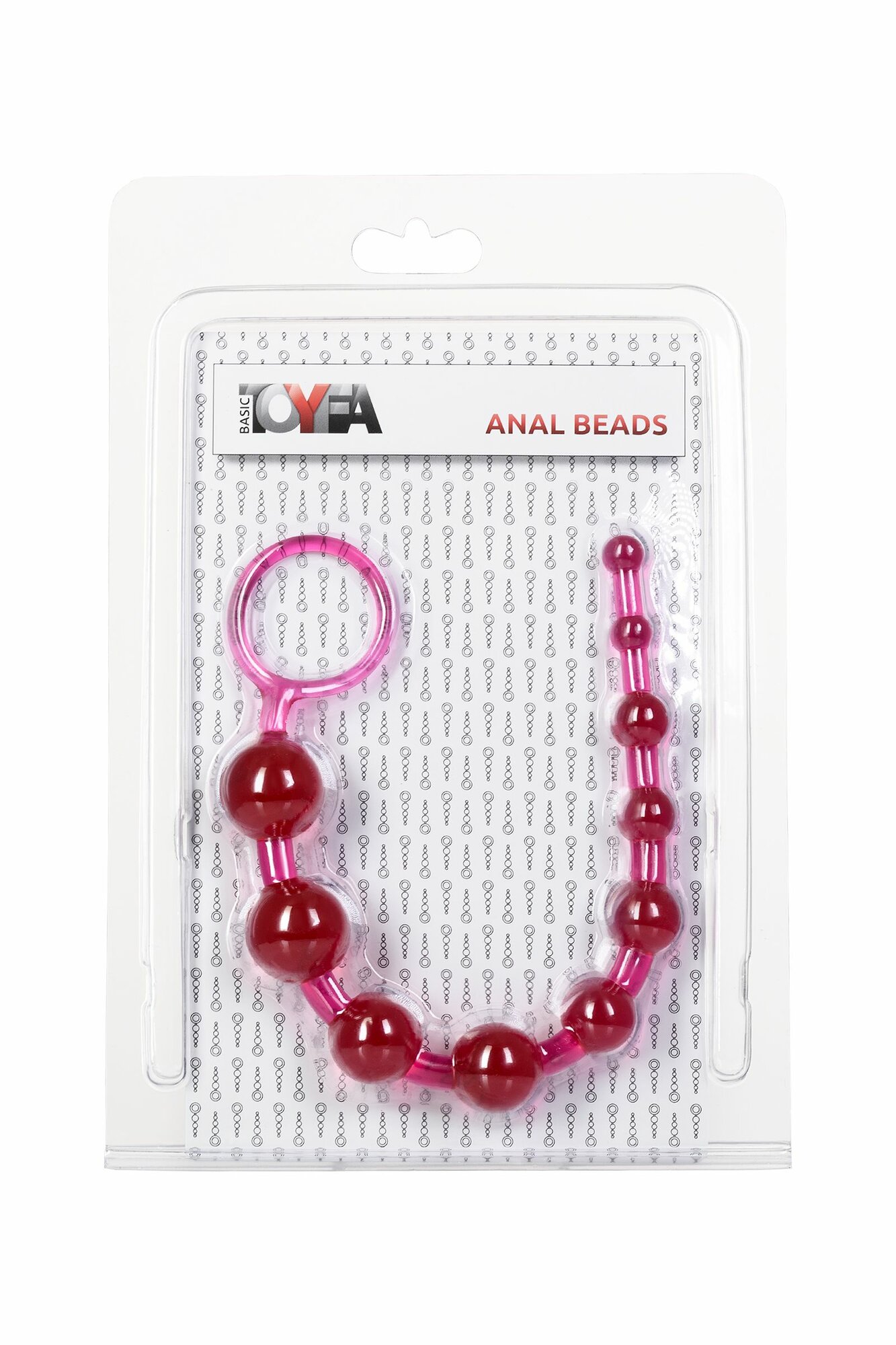 Анальная цепочка TOYFA, PVC, розовый, 30 см Toyfa Анальная цепочка TOYFA, PVC, розовый, 30 см