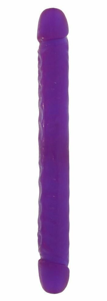 Двойной фиолетовый фаллоимитатор DOUBLE DONG LAVENDER 30 см Seven Creations