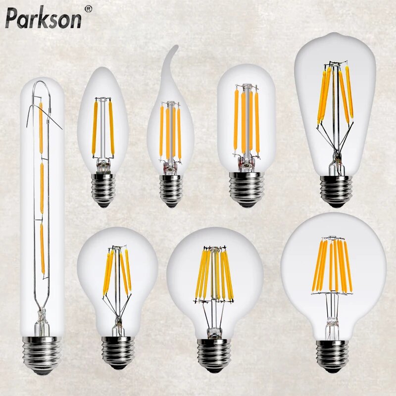 LED лампа Эдисон PARKSON E14 E27 220В 2-8Вт G45 2W E27