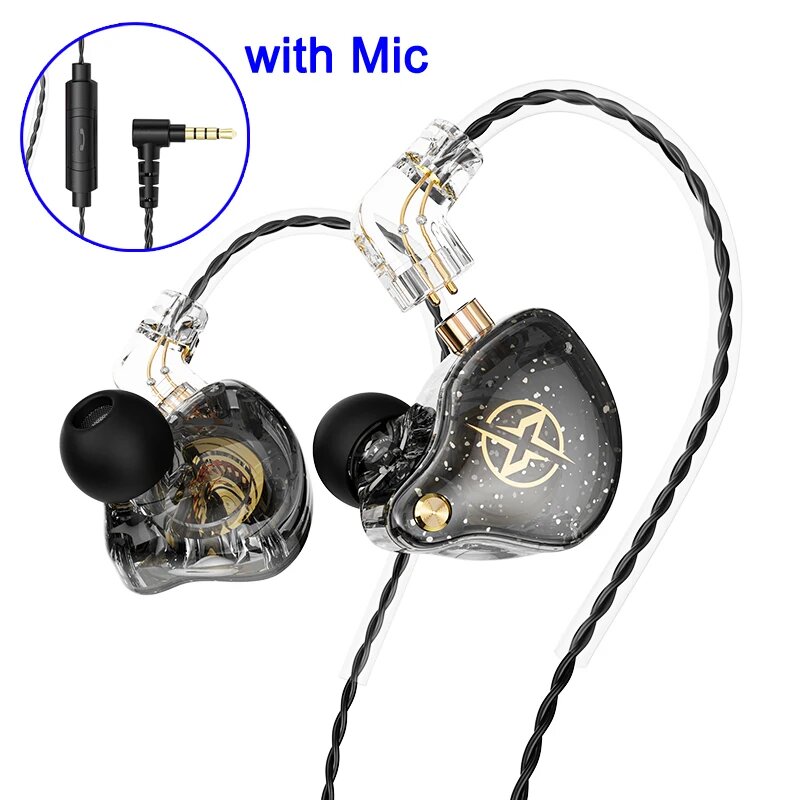 X2 Pro 3,5 мм проводные наушники X2 Pro Black