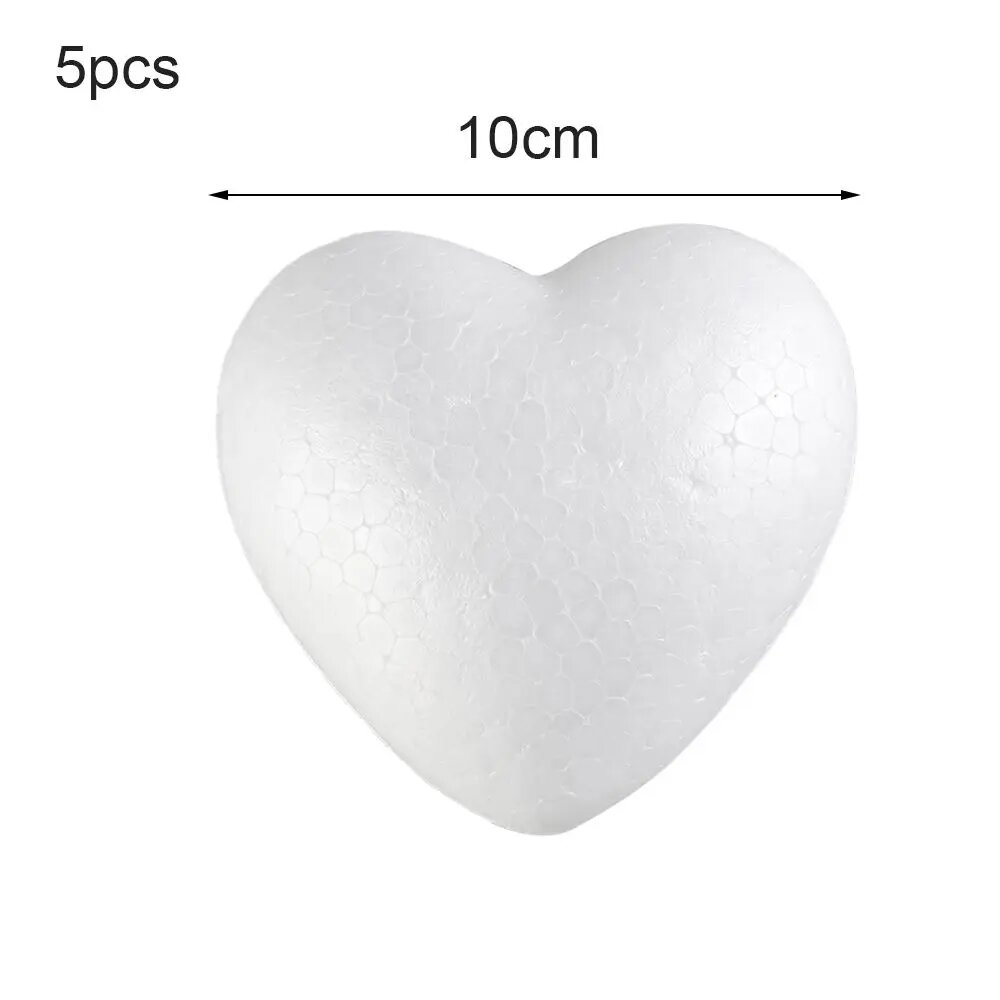 Пенопластовые формы для сердца 6/8,5/10/15 см 10cm-5pcs