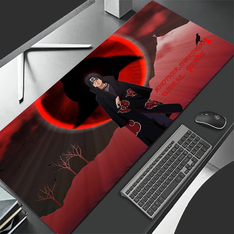 NARUTO Коврик для мыши "Наруто", 90x40 см, нескользящий, прошитые края