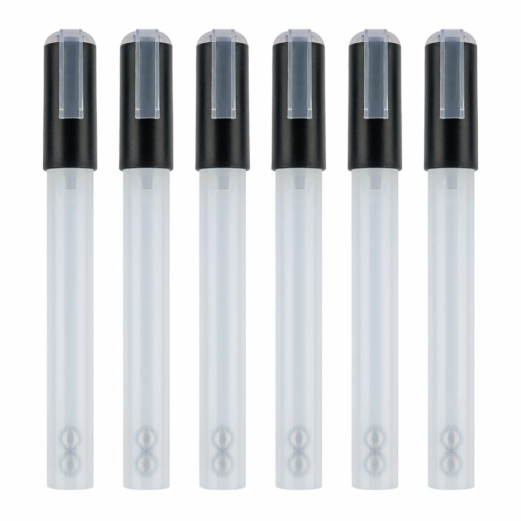 Пустые маркеры для краски 6 шт.